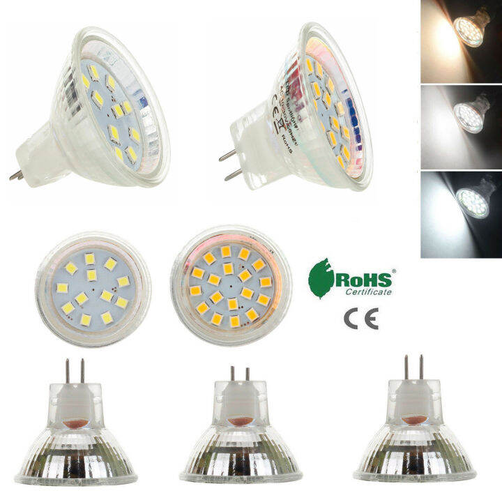 ERANPO 12V 24V Mini LED Spotlight Bulbs MR11 GU4 2835 SMD 2W 3W 12LEDs 18LEDs Bright LED Bulb ...
