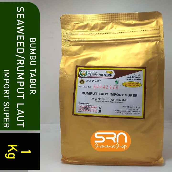 BUMBU TABUR 1 KG RASA RUMPUT LAUT / SEAWEED IMPORT SUPER, COCOK UNTUK ...