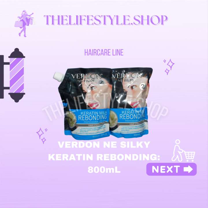 Verdon Keratin Milk Rebond Rebonding Treatment Hair Treatment Set 1&2 ...
