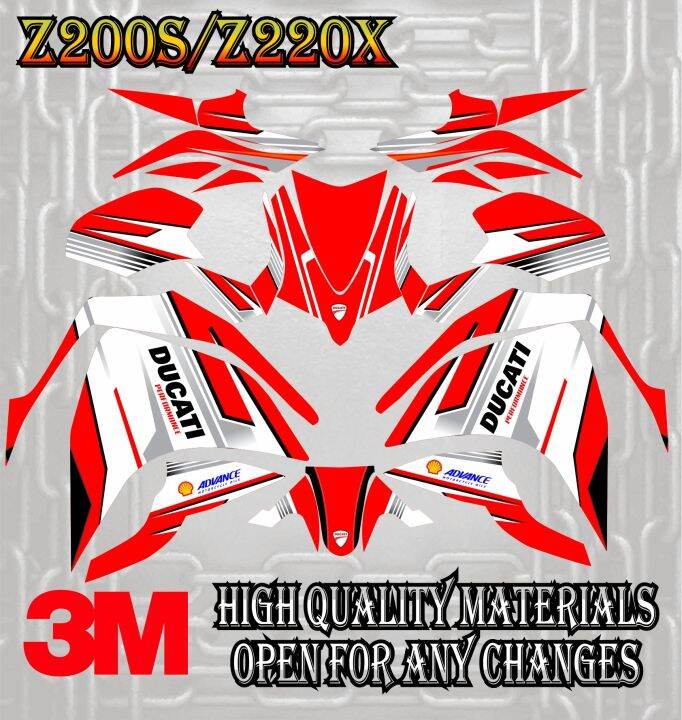 Motorstar Z200s/explorer 200/Motorstar z200ii full body decals | Lazada PH