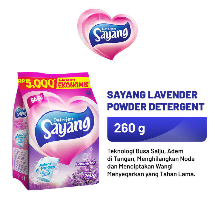 Sayang Lavender Powder Detergent 260 GR | Lazada Indonesia
