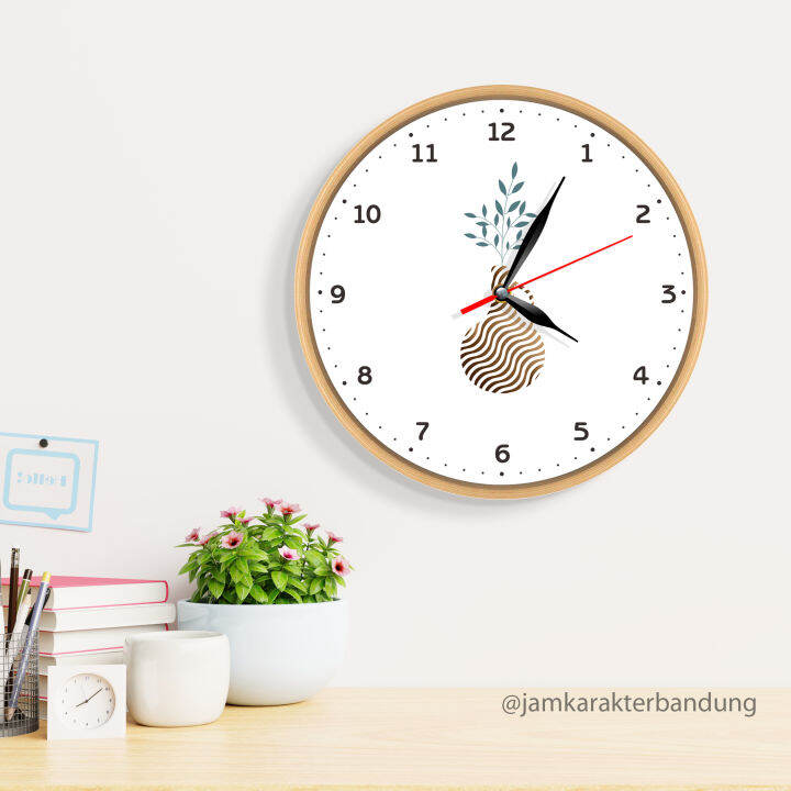Jam Dinding Custom Aesthetic Hadiah Souvenir Jam Karakter Bandung JMP ...