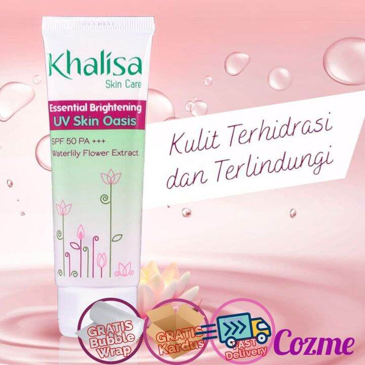 KHALISA UV Skin Oasis Sunscreen SPF 50 PA+++ 40gr | Lazada Indonesia