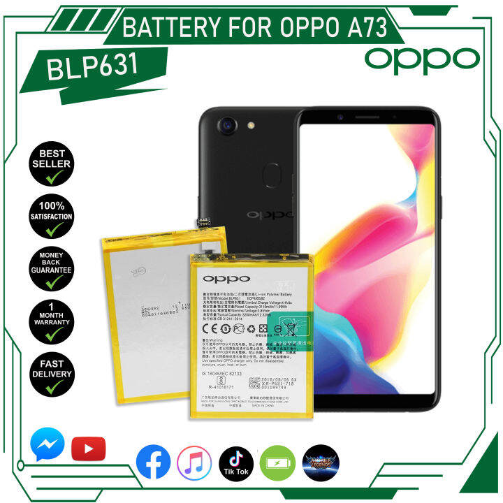 Battery For OPPO A73 Built-in Battery Model: BLP631 (3200mAh) Original ...