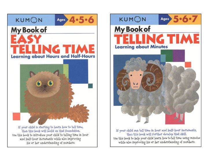 Kumon My Book of: Telling Time and Easy Telling Time (Ages 4-7) | Lazada PH