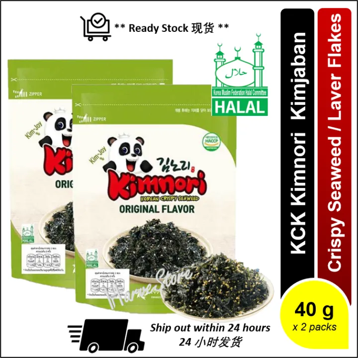 Korea【KCK Kimnori】Crispy Seaweed Laver Flakes (Kimjaban) Original ...