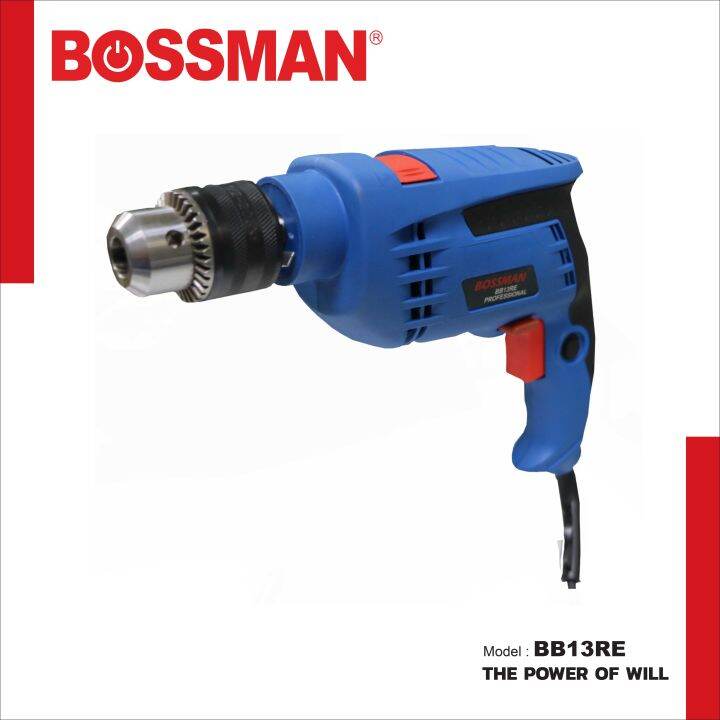 BOSSMAN - 13mm Impact Drill Set (BB13RE) | Lazada
