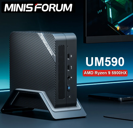 AMD Ryzen9 5900HX Minisforum Venus Series UM590 Mini PC | Lazada PH