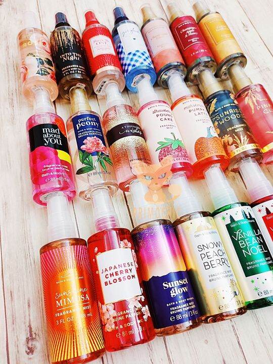 Mini Body Mist Bath & Body Works Travel Fragrance Mist | Lazada