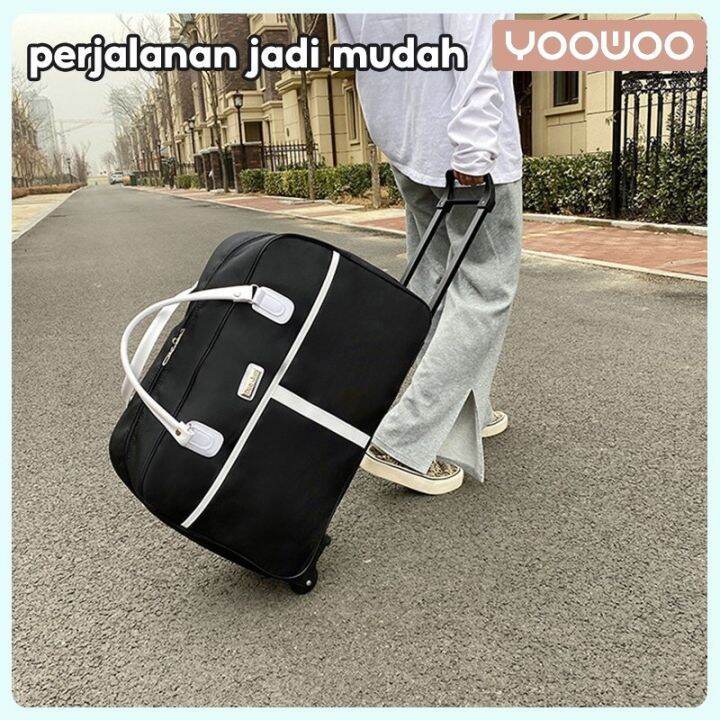 YooWoo Tas travel trolley / Tas travel koper / Tas pakaian | Lazada ...