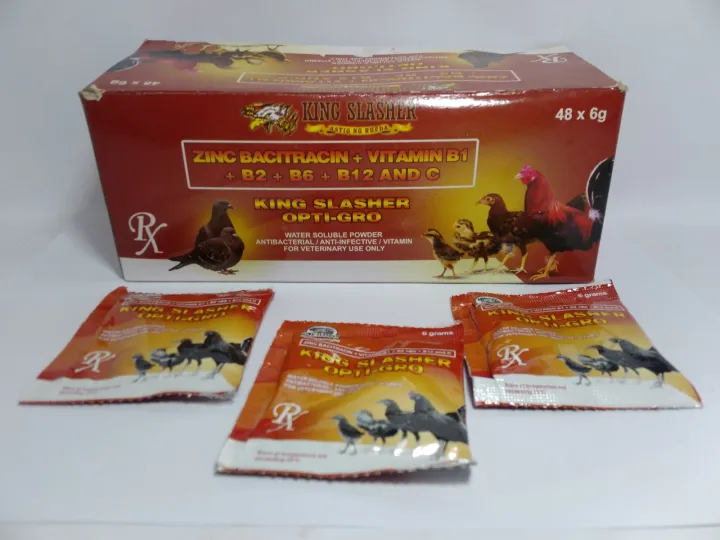 [CL REYES AGRIVET] 3 SACHETS KING SLASHER OPTI GRO (6G)/ ANTI BACTERIAL ...
