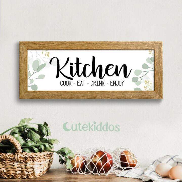 Hiasan Dinding Dapur Kitchen Room Sign Papan Tanda Tulisan Kitchen ...