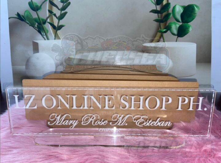 Acrylic Table Name Plate Clear / Transparent, Blank | Lazada PH