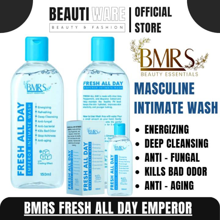 BMRS Fresh All Day EMPEROR INTIMATE WASH 150ml (For Men) | Lazada PH