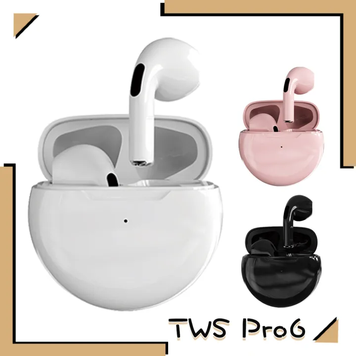 Original TWS Pro6 หูฟังบลูทูธไร้สาย หูฟังเกมส์บลูทูธ พร้อมกล่อง Wireless Bluetooth 5.1 หูฟังราคา ...