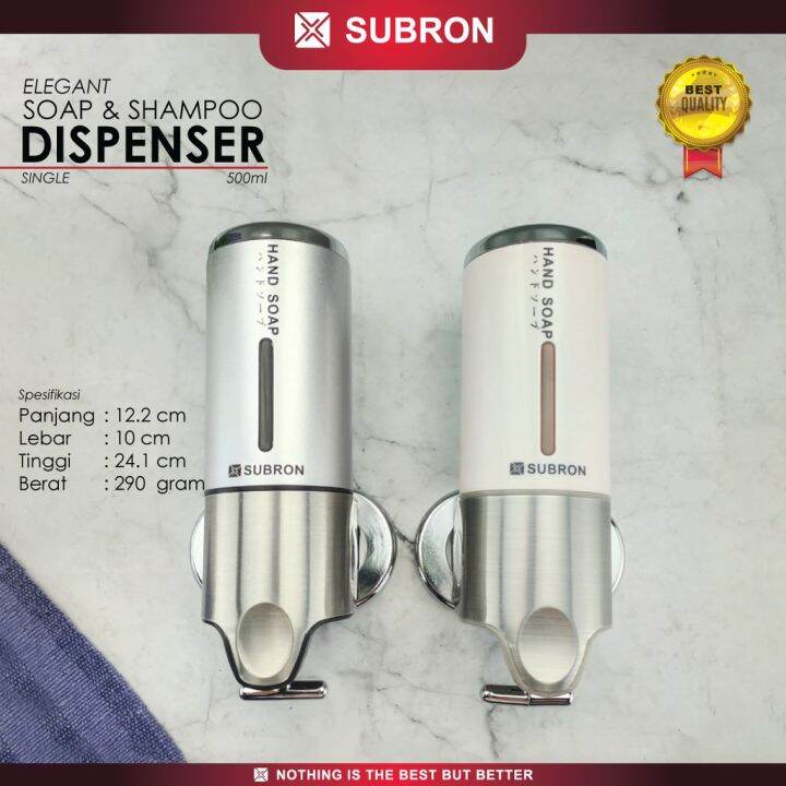 SUBRON Soap Dispenser Single Tempat Sabun Cair Plastik Tebal Elegan ...