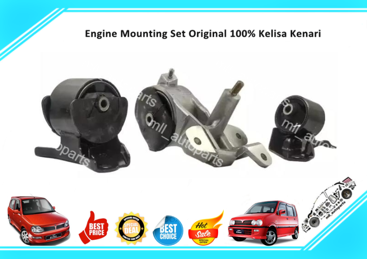 Engine Mounting Set Original 100% Kelisa Kenari RM660 | Lazada