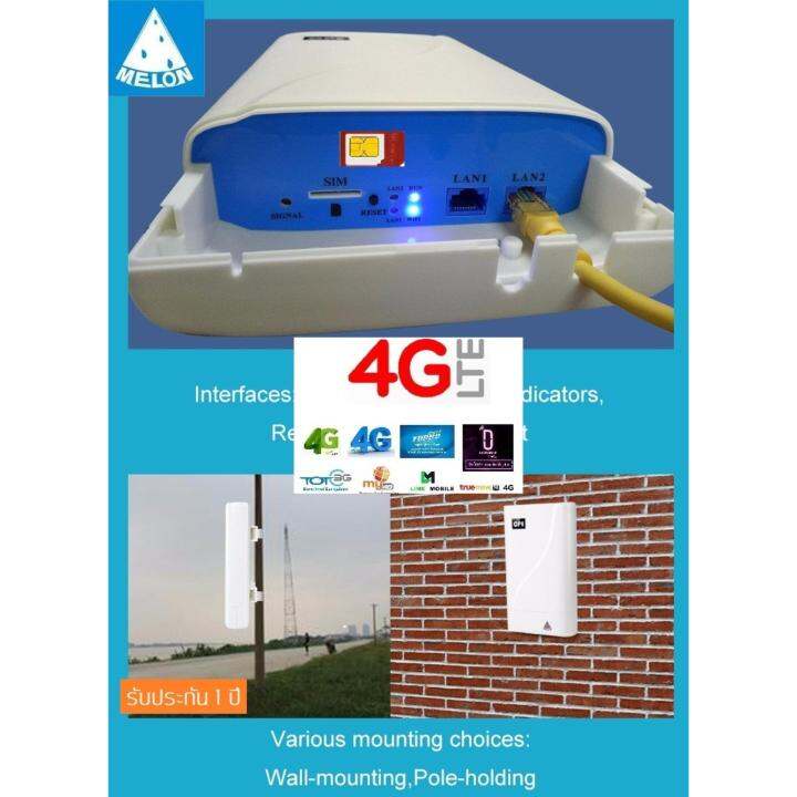 4G CPE Router Outdoor เราเตอร์ 300Mbps รองรับ 3G,4G รองรับการใช้งาน Wifi ได้สูงสุด 32 User ...