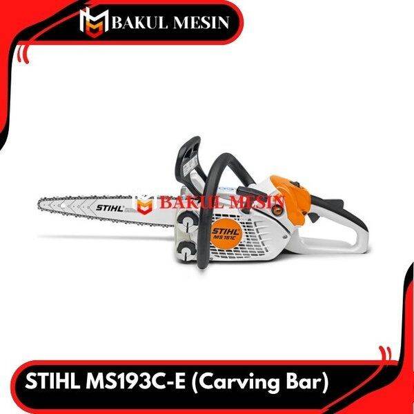 STIHL MS193C-E Chainsaw 12 Inch Carving Bar Mesin Potong Kayu MS 193 ...