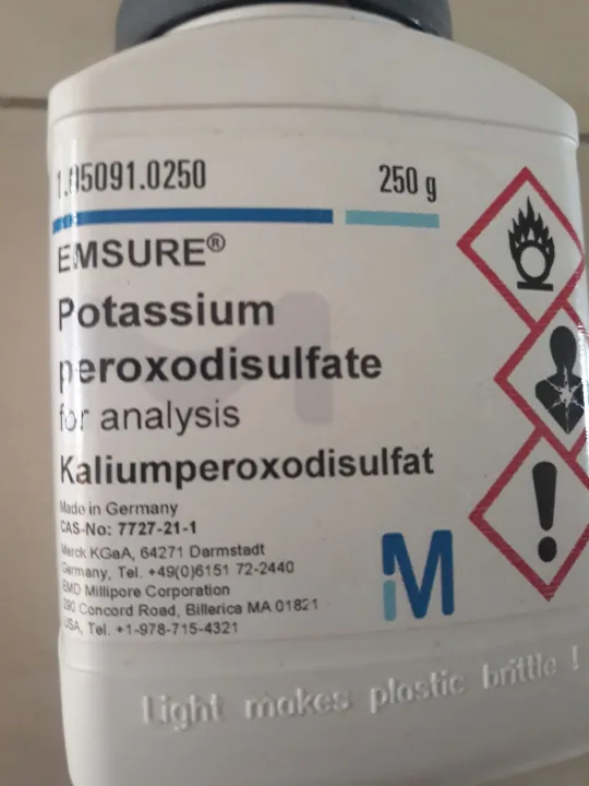 POTASSIUM PEROXODISULFATE FOR ANALYSIS | Lazada Indonesia