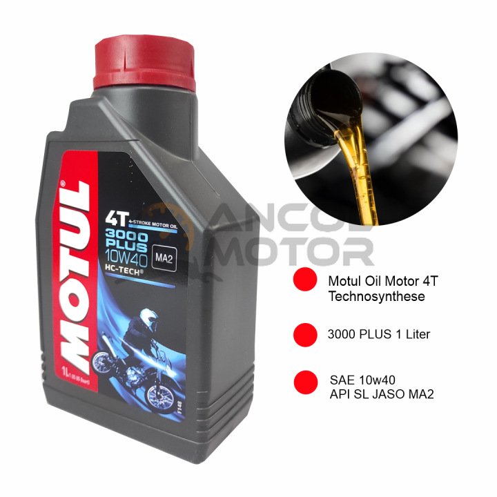 Motul 3000 Plus 1 Liter 4T 10w40 1000ml Oli Motor Bebek Sport 4 Tax 1L | Lazada Indonesia