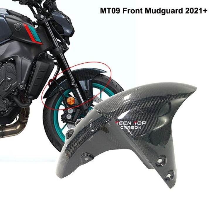 Motorcycle Exhaust Carbon Fiber Parts For Yamaha MT09 Front Fender ...