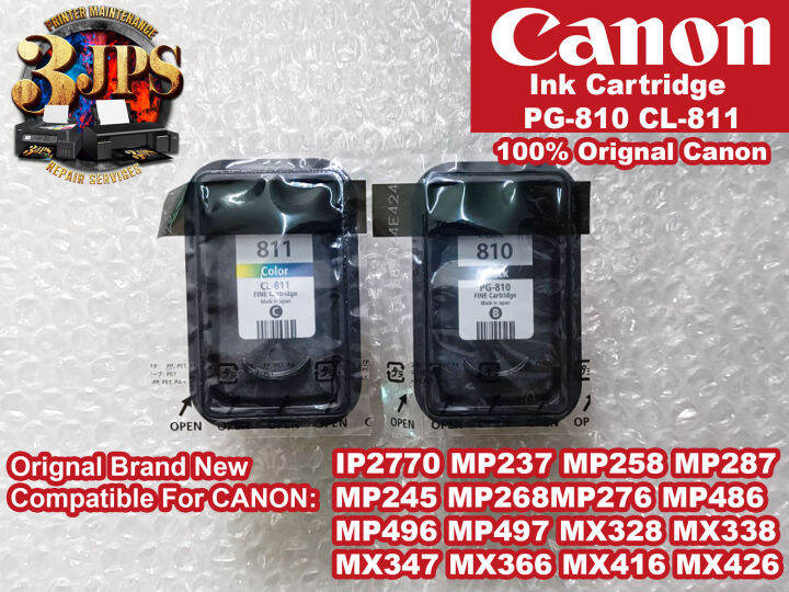 Original Canon Ink Cartridge PG 810 & CL 811 Sealed | Lazada PH