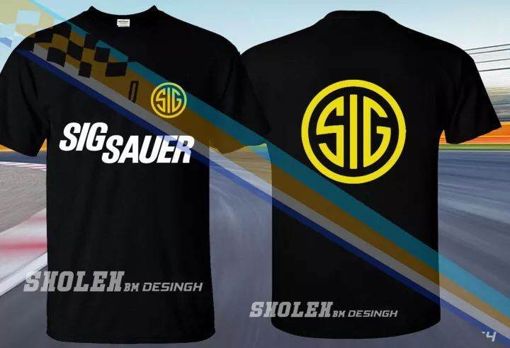 ยอดนิยม Sig Sauer โลโก้ Sig Limited Edition เสื้อยืดแขนสั้นสำหรับผู้ชาย ...