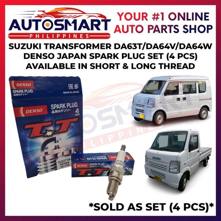 Suzuki Transformer DA64V/DA63T/DA64W Denso Spark Plug Set | Lazada PH