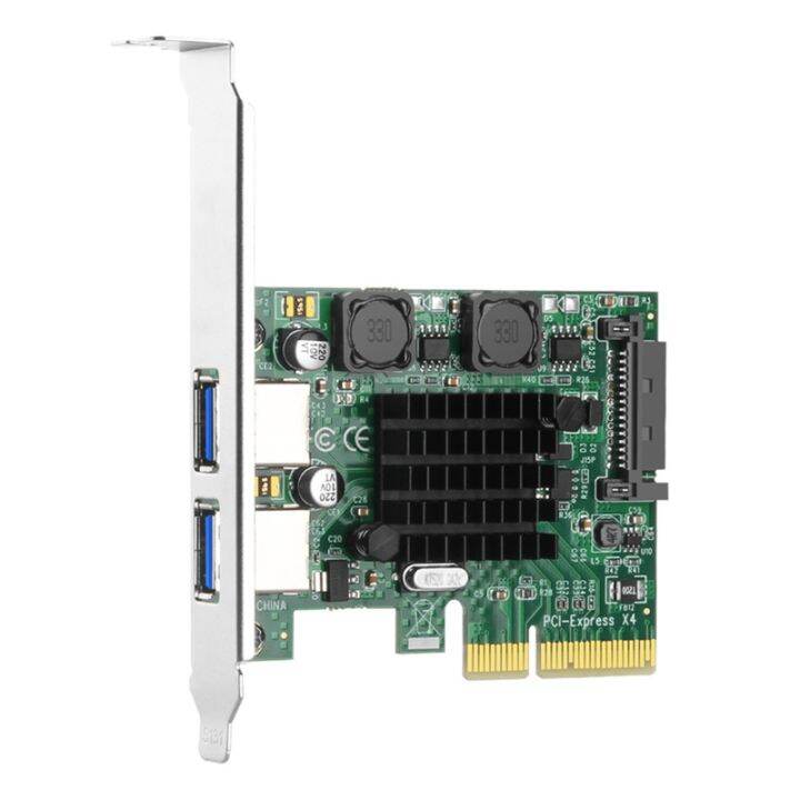 PCI-E เป็น USB 3.1 Gen 2 2-Port การ์ดเอ็กซ์แพนชัน PCI สำหรับ Express ...