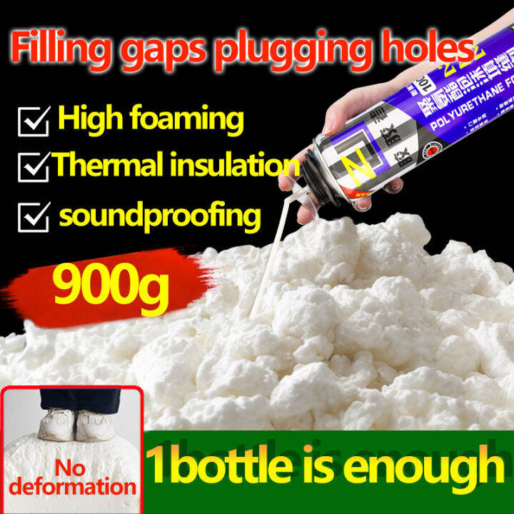 polyurethane foam 900g foam spray sealant Resistant to extrusion high density watertight ...