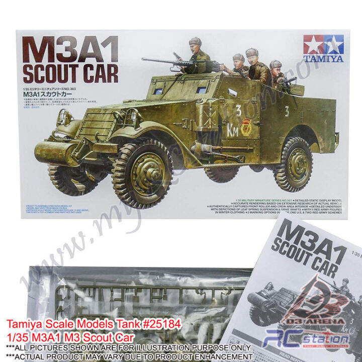 Tamiya Scale Models Tank #25184 - 1/35 M3A1 M3 Scout Car | Lazada