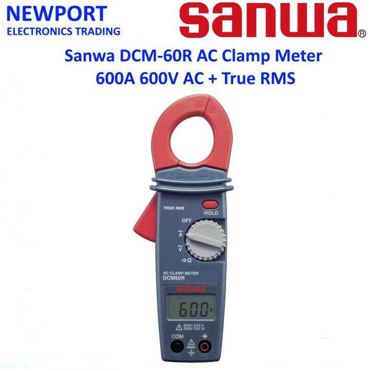 Sanwa DCM-60R AC Clamp Meter 600A 600V AC + True RMS | Lazada PH