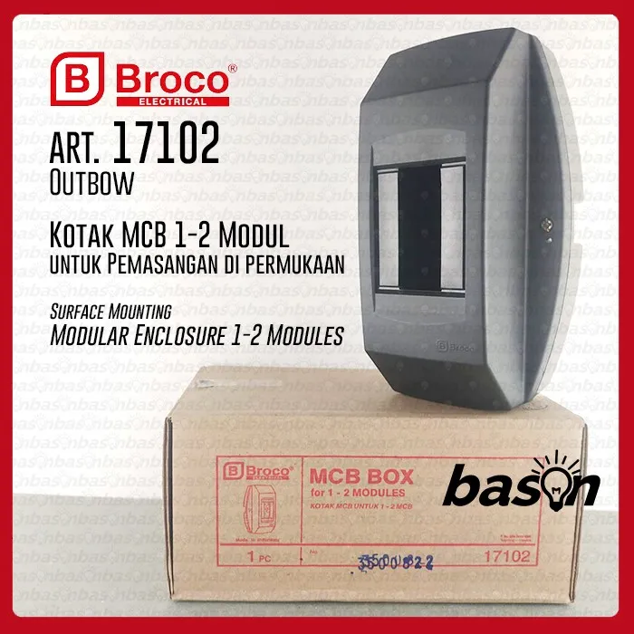 BROCO MCB Box 17102 - Kotak MCB 1 - 2 Group Outbow - MCB Panel Tempel ...