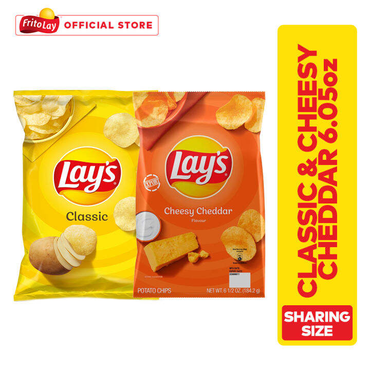 Lay's Classic & Lay's Cheesy Cheddar 6.5oz (Buy 2 Save P40) | Lazada PH