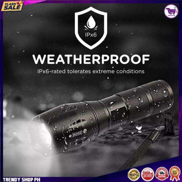 flashlight rechargeable water proof long range Original Taclight ...