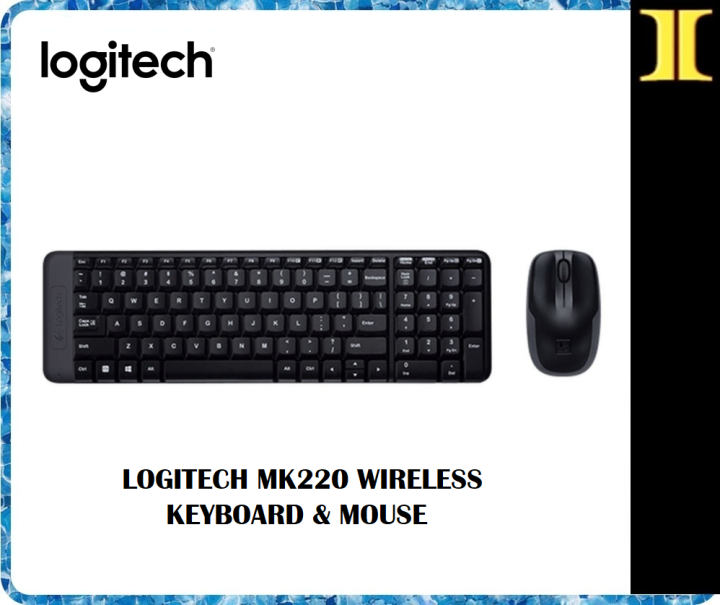 Logitech Mk220 Wireless Keyboard Mouse Lazada