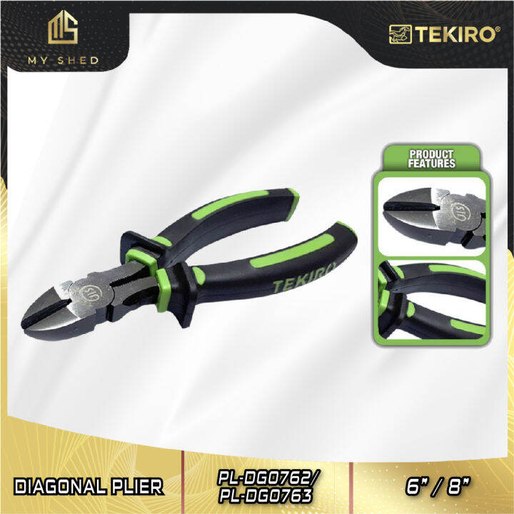 TEKIRO Diagonal Plier (6"/8") PL-DG0762/PL-DG0763 | Lazada