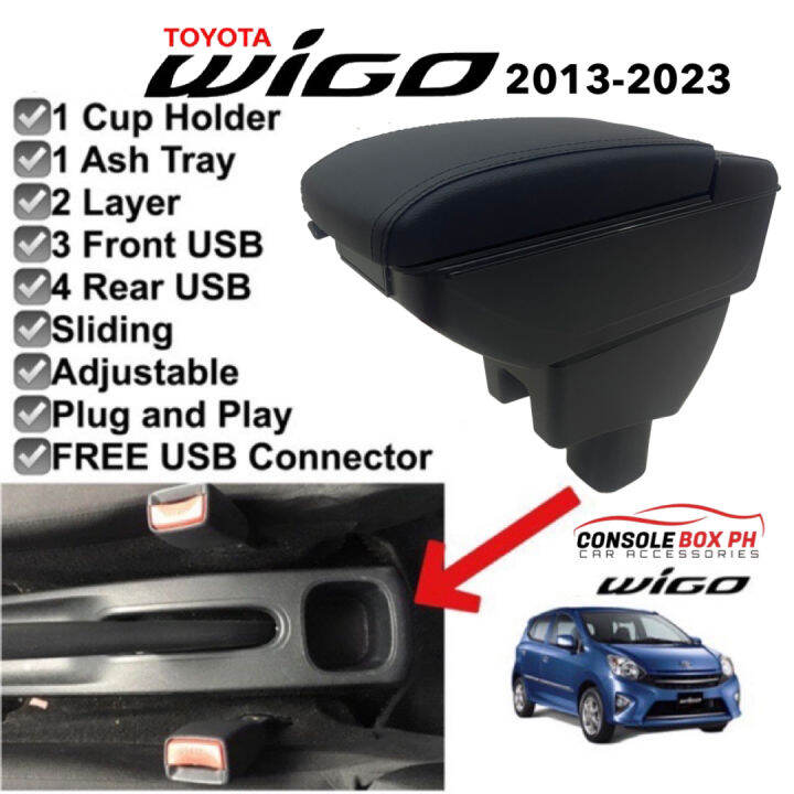 Toyota Wigo Armrest Console Box (2013-2023) | Lazada PH