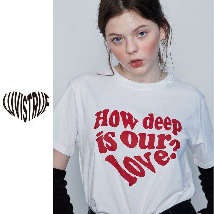 [ LUV IS TRUE ] IN LOVE TEE - BASIC FIT 100% authentic from Korea ...