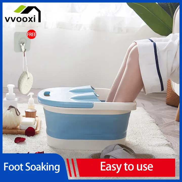 Soaking Feet Collapsible Foot Soaking Tub Foot Bath Folding Foot Bucket ...