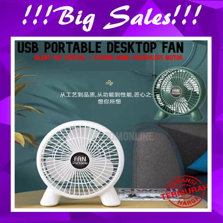 Ready Stock Kipas Mini USB Desktop Table USB Fan Plug and Play Fan ...