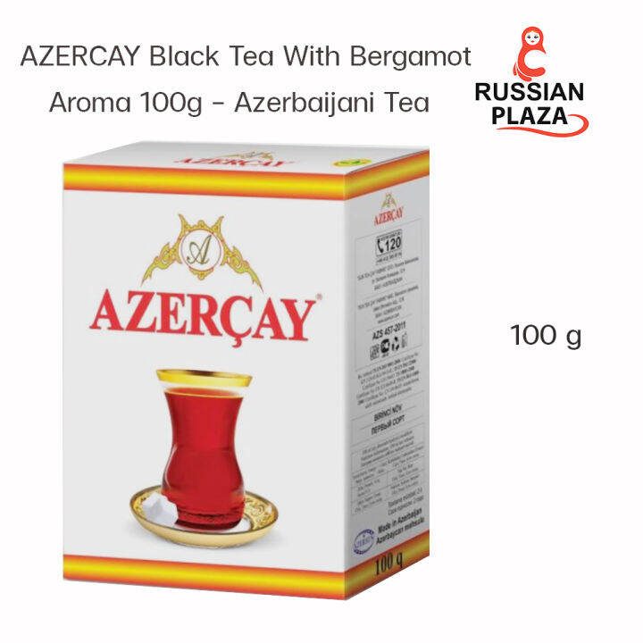 AZERCAY ( Азерчай )Black Tea With Bergamot Aroma 100g - Azerbaijani Tea ...