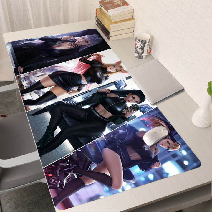 LOL KDA ALL OUT K/DA Mouse Pad Gamer 3d 90x40cm Notbook Mouse Mat Gaming Mousepad Large Fashion ...