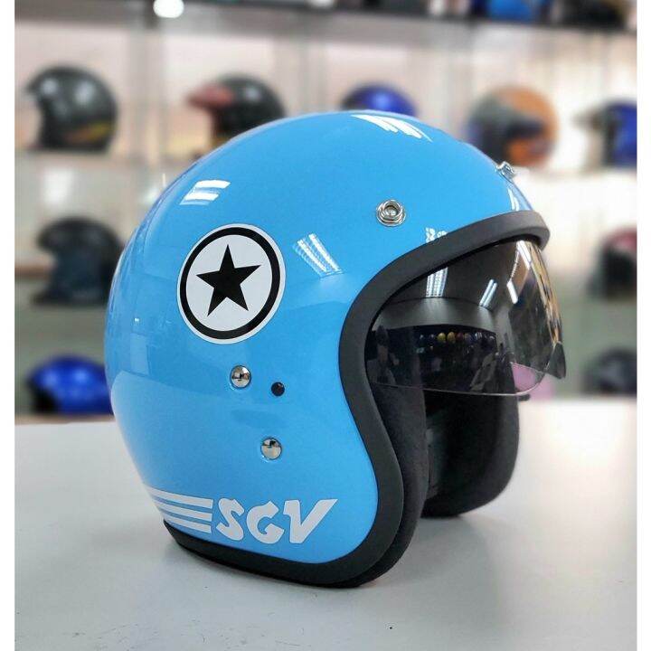 [FREE TINTED SUNGLASS] 100% Original SGV Star Retro Classic Motorcycle ...