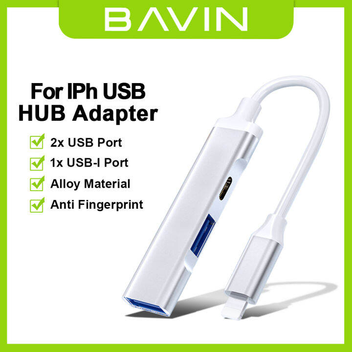 BAVIN I1 3 in 1 Aluminum iPh Data Transfer Connector Docking Station ...