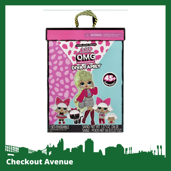 L.O.L. Surprise! OMG Diva Family with 45 Surprises Including (1) Pink ...