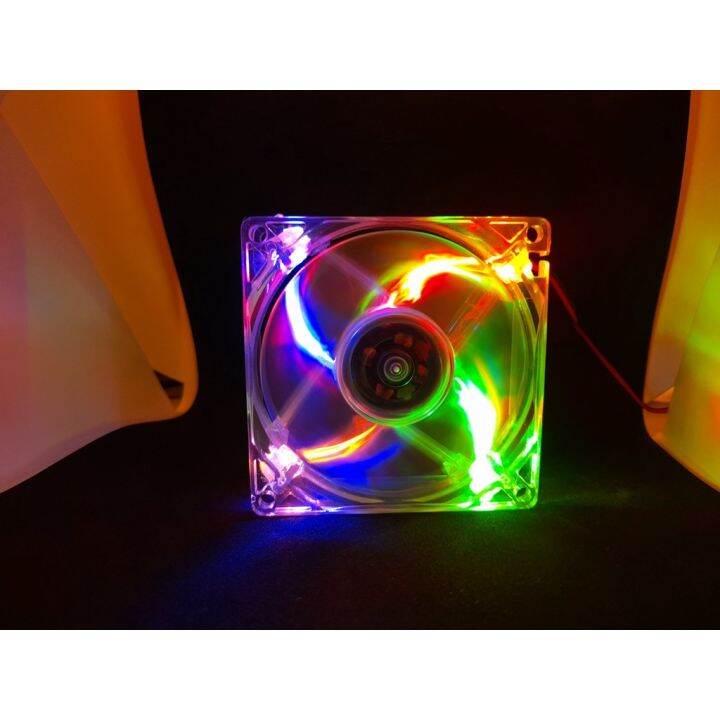 LED CPU CASING FAN 80MM RGB,RED,BLUE,WHITE MOLEX | Lazada PH
