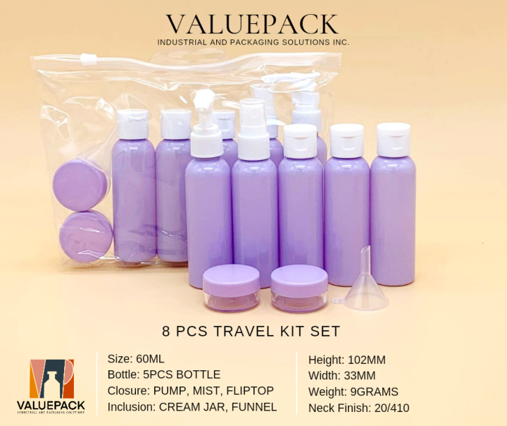 8PCS TRAVEL KIT SET | Lazada PH