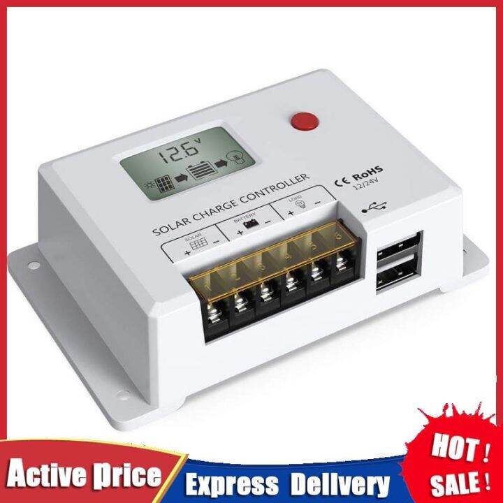 Solar Charge Controller 10A Bateria Power 12V/24V PWM SCC | Lazada PH